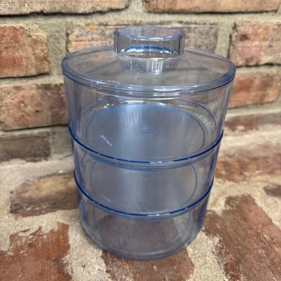 Tupperware | Dining | Vintage Blue Tupperware Acrylic Stackable Dish ...